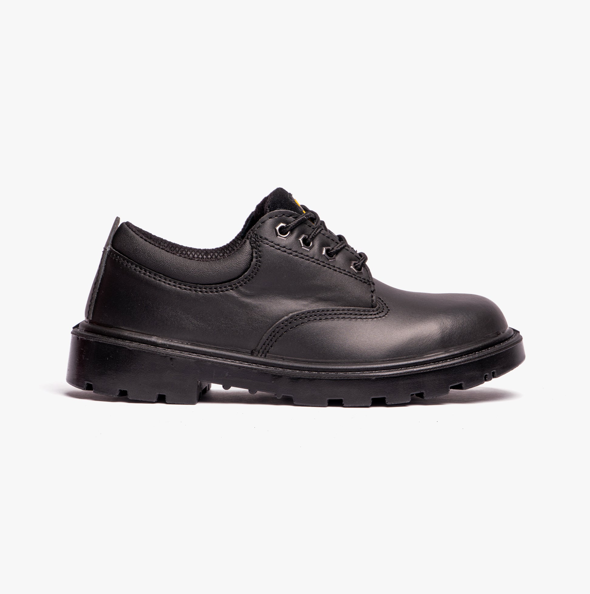 Grafters CONTRACTOR Unisex Leather Safety Shoes Black | STB – STB.co.uk