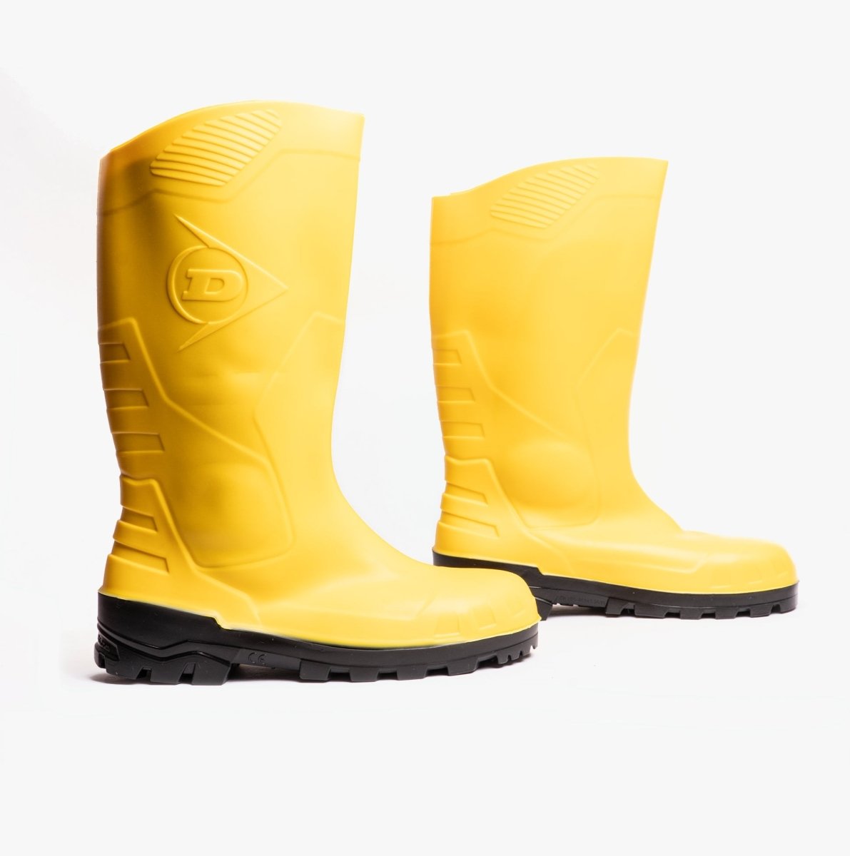 Dunlop DEVON Unisex Steel Safety Wellington Boots Yellow | STB